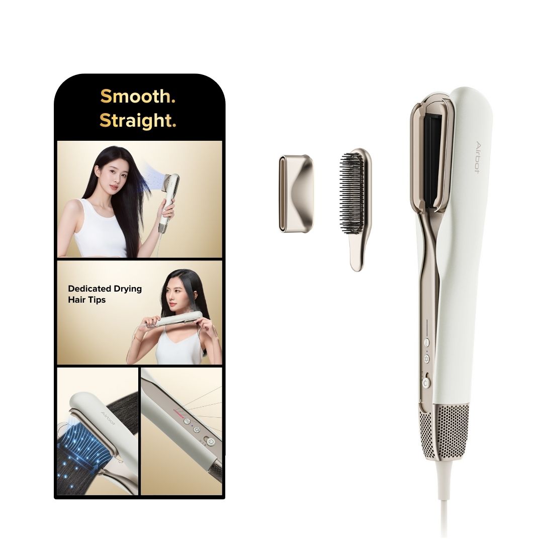 [ New Launch ] Airbot Aria HyperStrait | Plasma Care | Straighten Comb ...